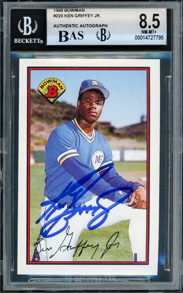 Ken Griffey Jr. Autographed 1989 Bowman Rookie Card #220 Seattle ...