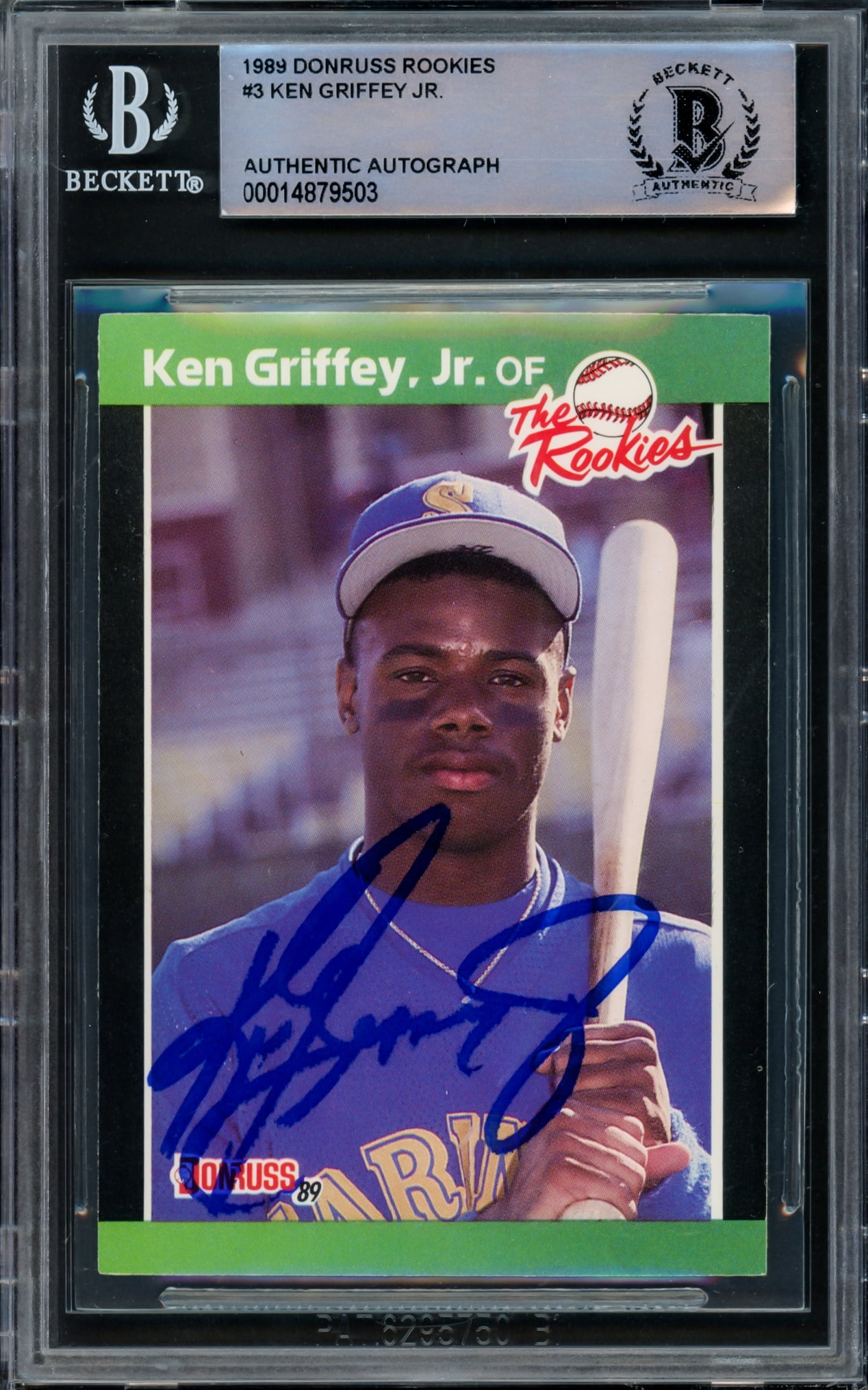 Ken Griffey Jr. Autographed 1989 Donruss The Rookie's Rookie Card #3 ...