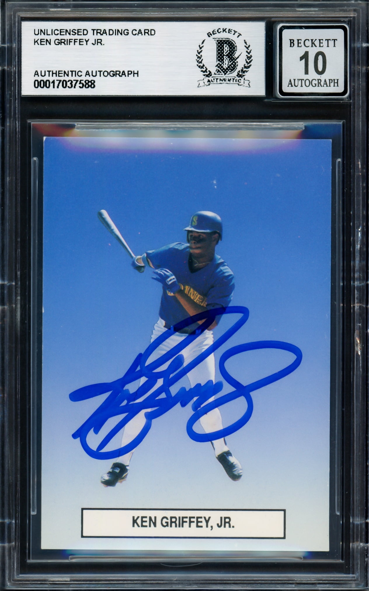 Ken Griffey Jr. Autographed 1989 Premier Player Rookie Card #1 Seattle ...