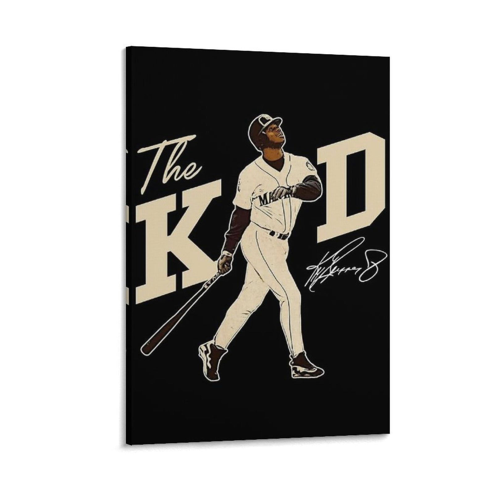 Ken Griffey Jr Canvas Poster Wall Art Picture Painting Poster Canvas ...