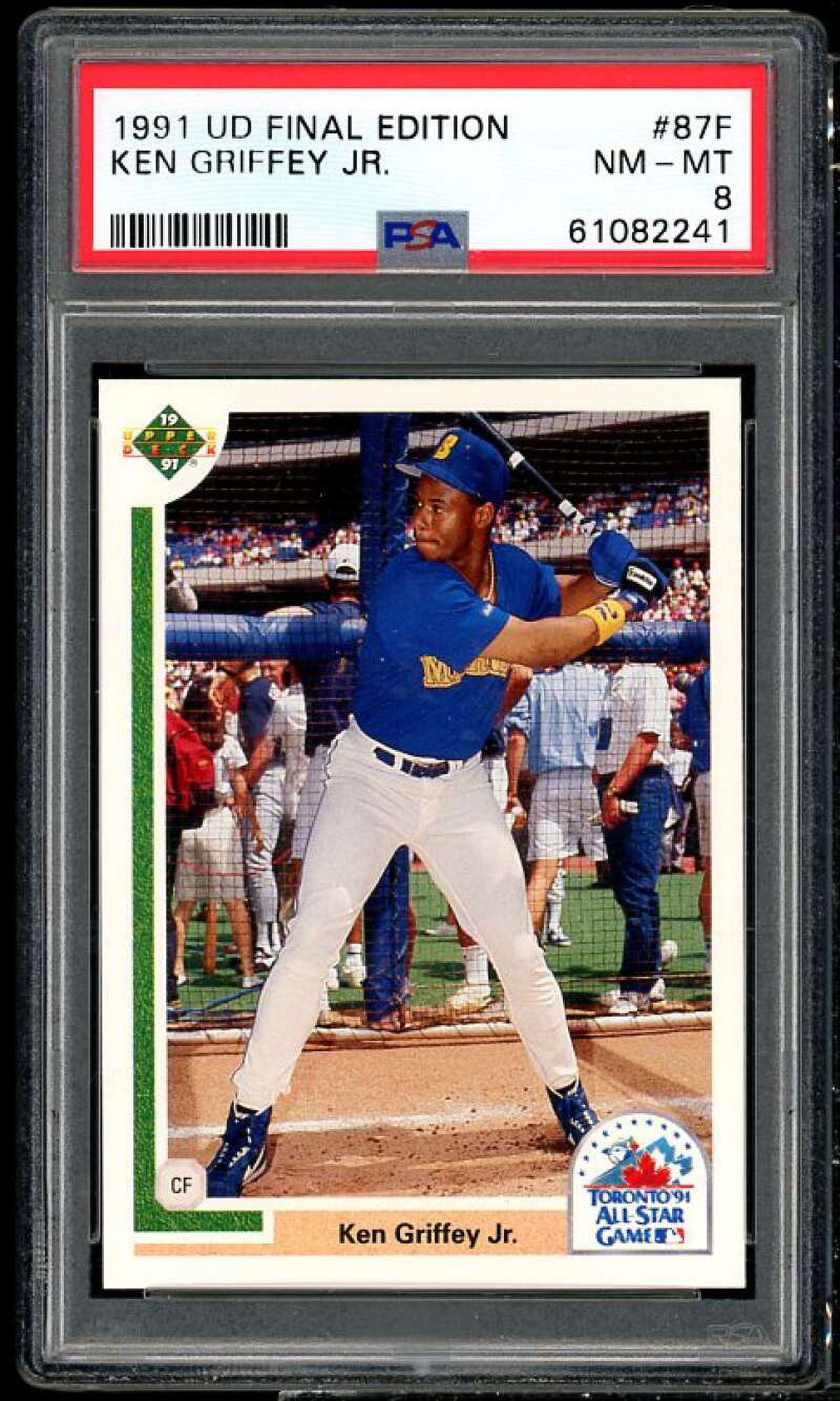 Ken Griffey Jr Card 1991 Ud Final Edition 87f Psa 8