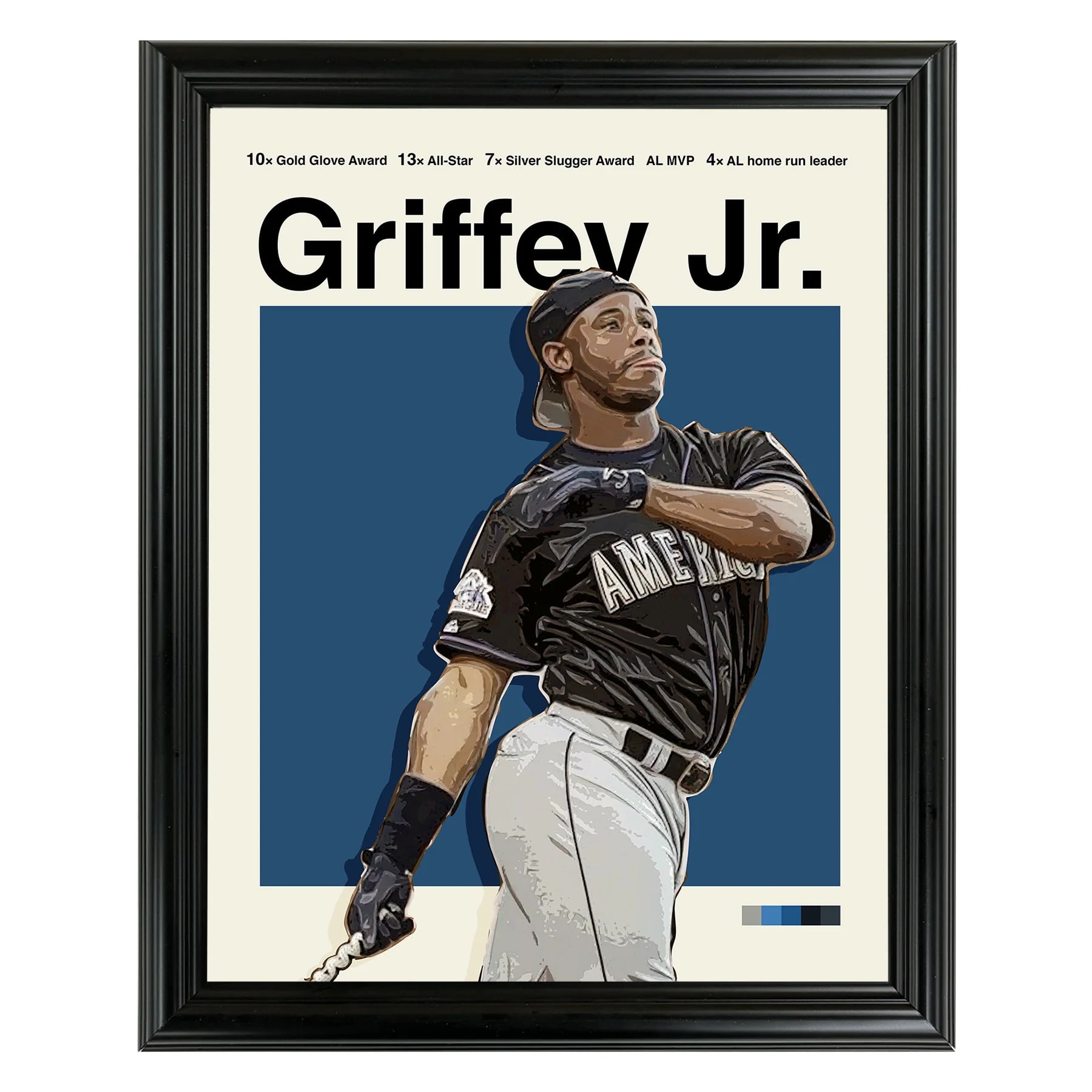 Ken Griffey Jr. Framed Sports Art Photo by Thomas Maxwell - Walmart.com