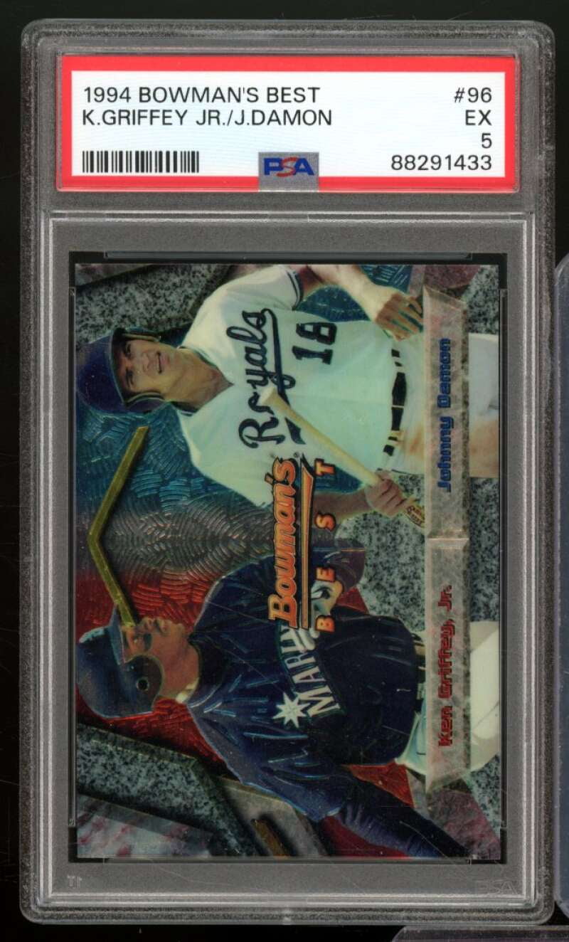 Ken Griffey Jr./Johnny Damon Card 1994 Bowman's Best #96 PSA 5 ...