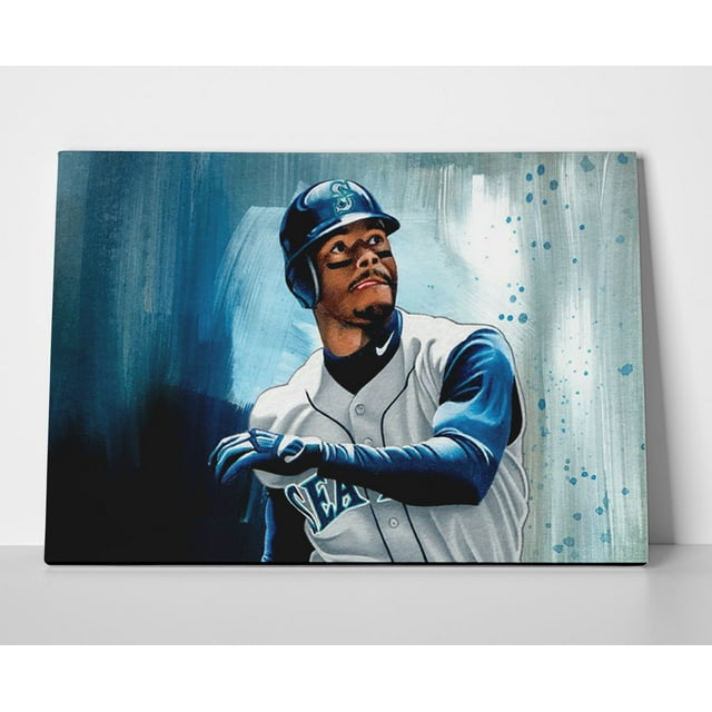 Ken Griffey Jr Mariners Poster or Wrapped Canvas - Walmart.com