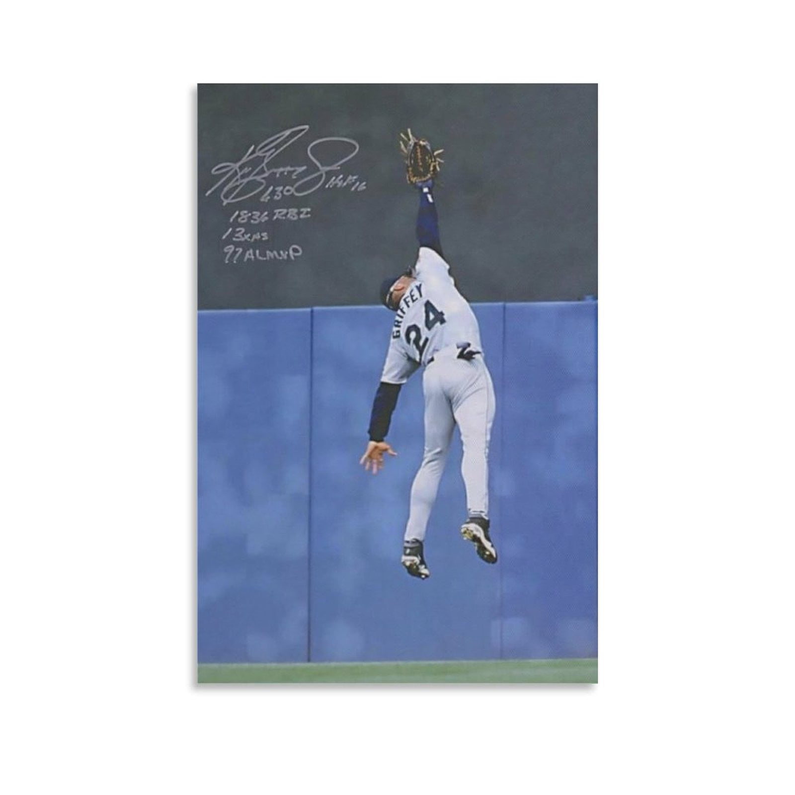 Ken Griffey Jr Posters Canvas Poster Wall Art Picture Prints Hanging ...