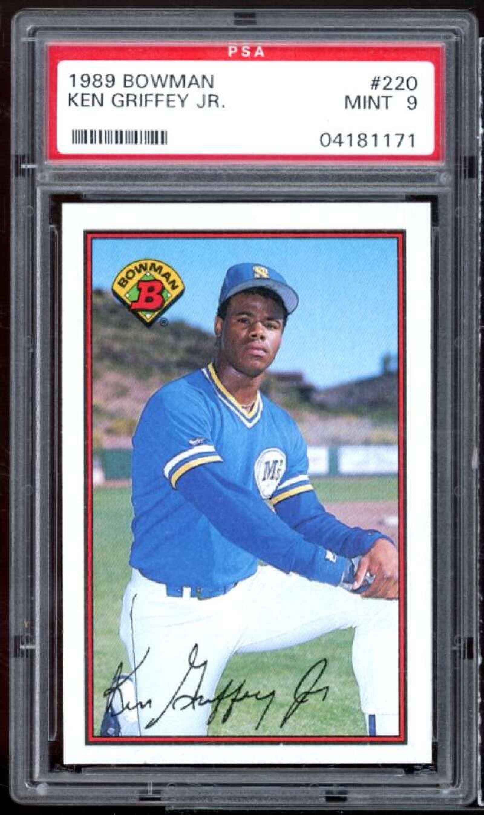 Ken Griffey Jr. Rookie Card 1989 Bowman #220 PSA 9 - Walmart.com