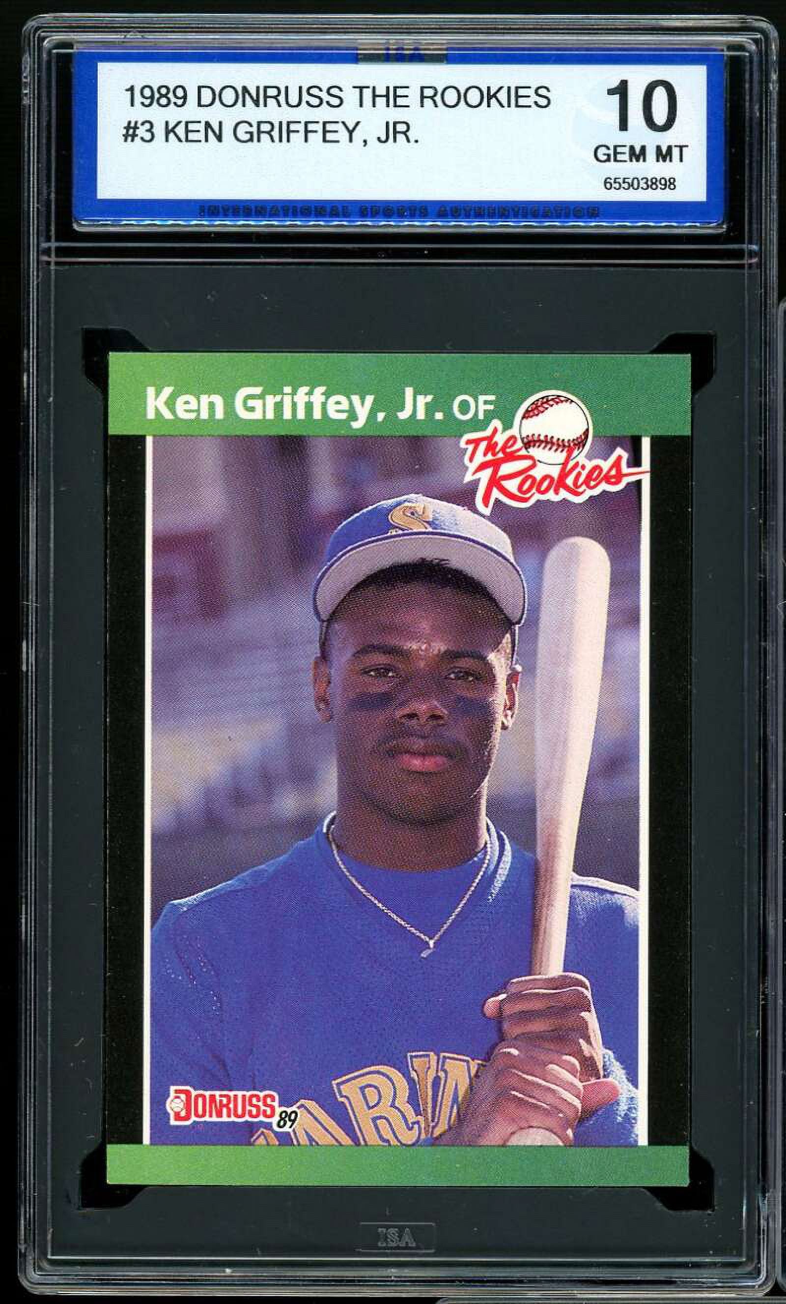Ken Griffey Jr Rookie Card 1989 Donruss The Rookies #3 ISA 10 GEM MT - Walmart.com