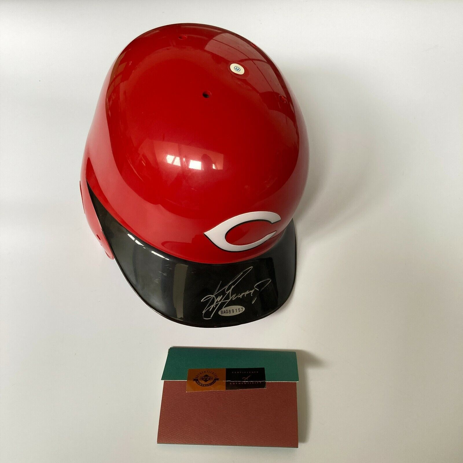 Ken Griffey Jr. Signed Authentic Game Model Cincinnati Reds Helmet UDA ...