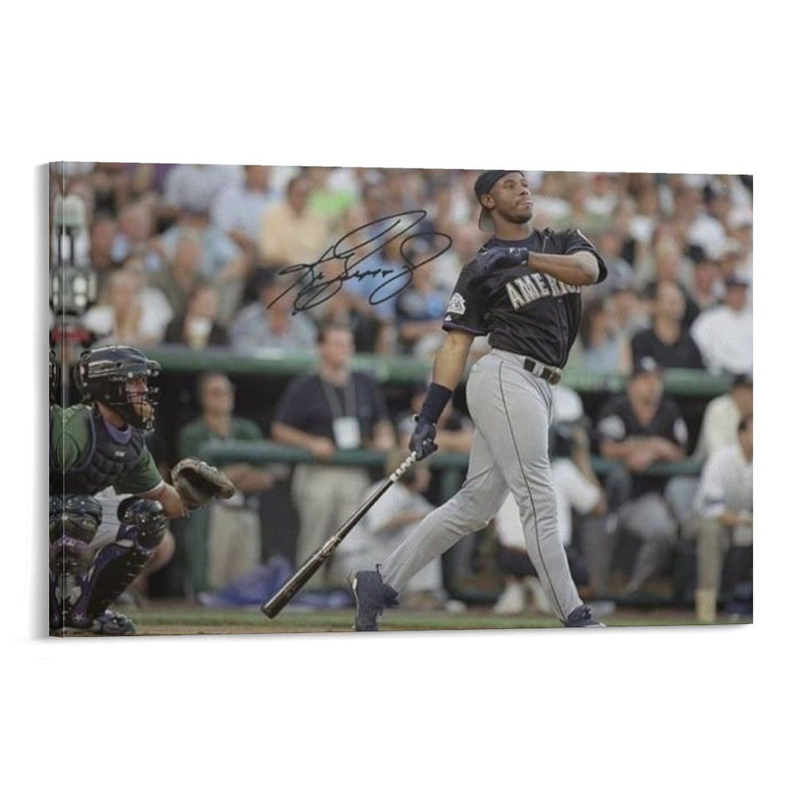 Ken Griffey Jr Signed Canvas Poster Wall Art Decor Canvas Wall Art ...
