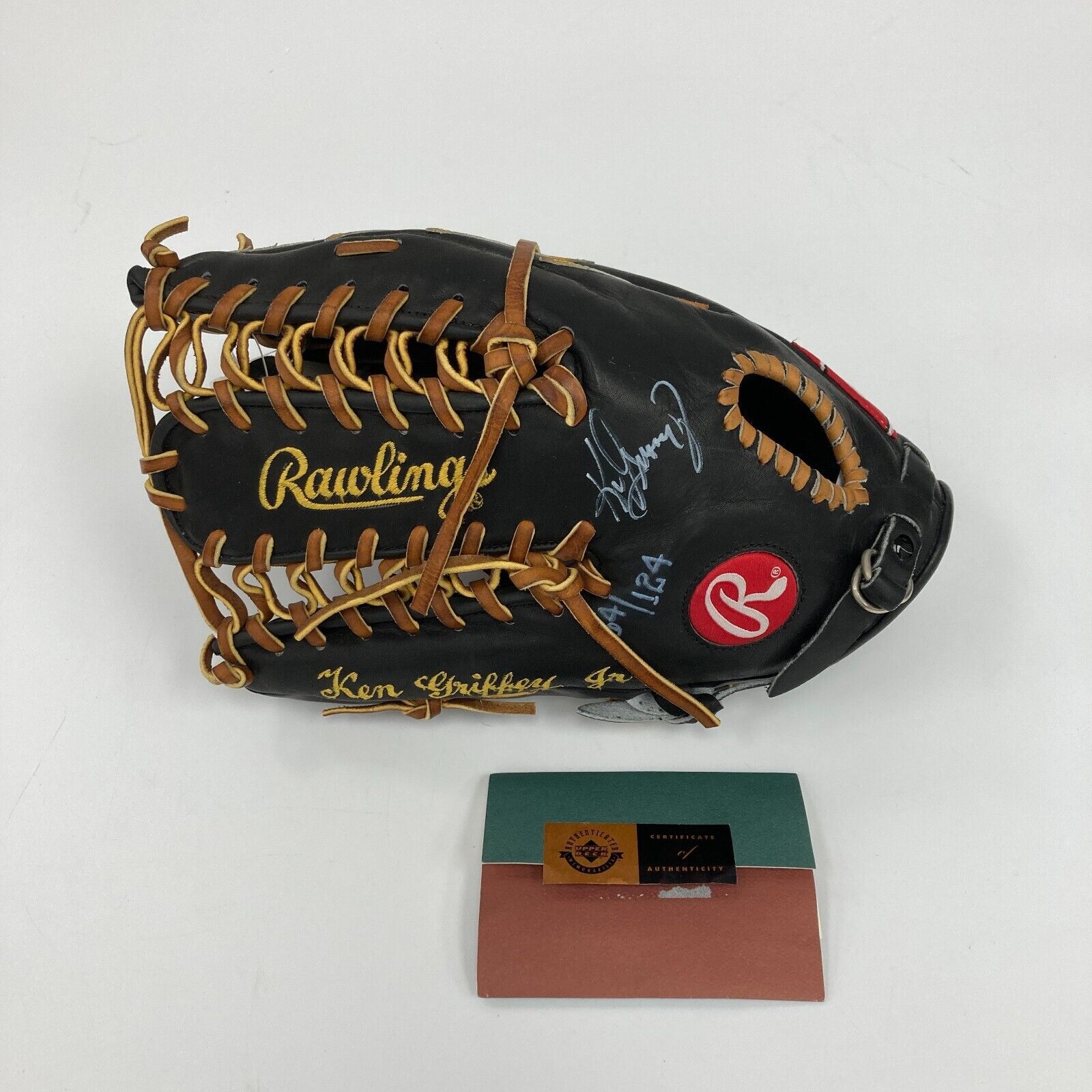 Ken Griffey Jr. Signed Rawlings Game Model Baseball Glove Upper Deck ...