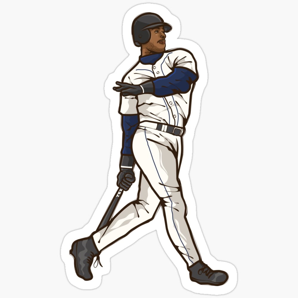 Ken Griffey Jr Swing Sticker Phone Decal Water Bottle Stickers Car ...