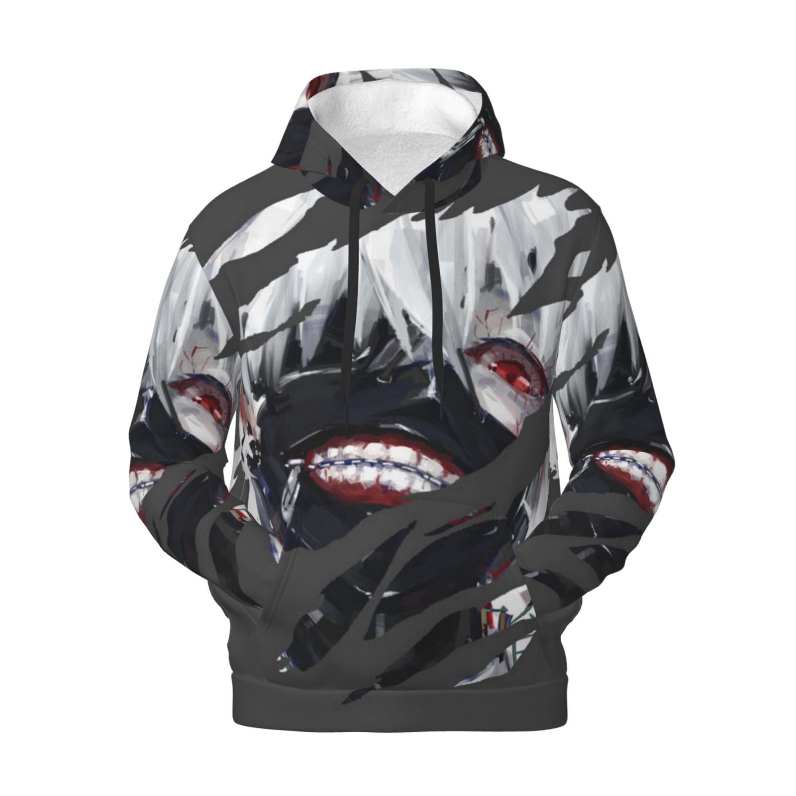 Ken Kaneki Anime Tokyo Ghoul Men's Hoodies Sweatshirt Soft Plush Fleece ...