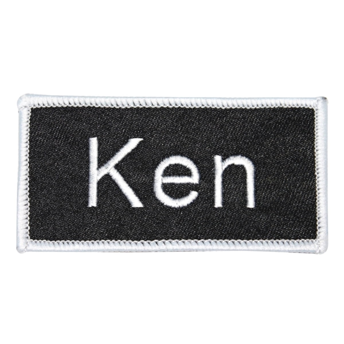 Ken Name Tag Patch Uniform ID Work Shirt Badge Embroidered Iron On ...