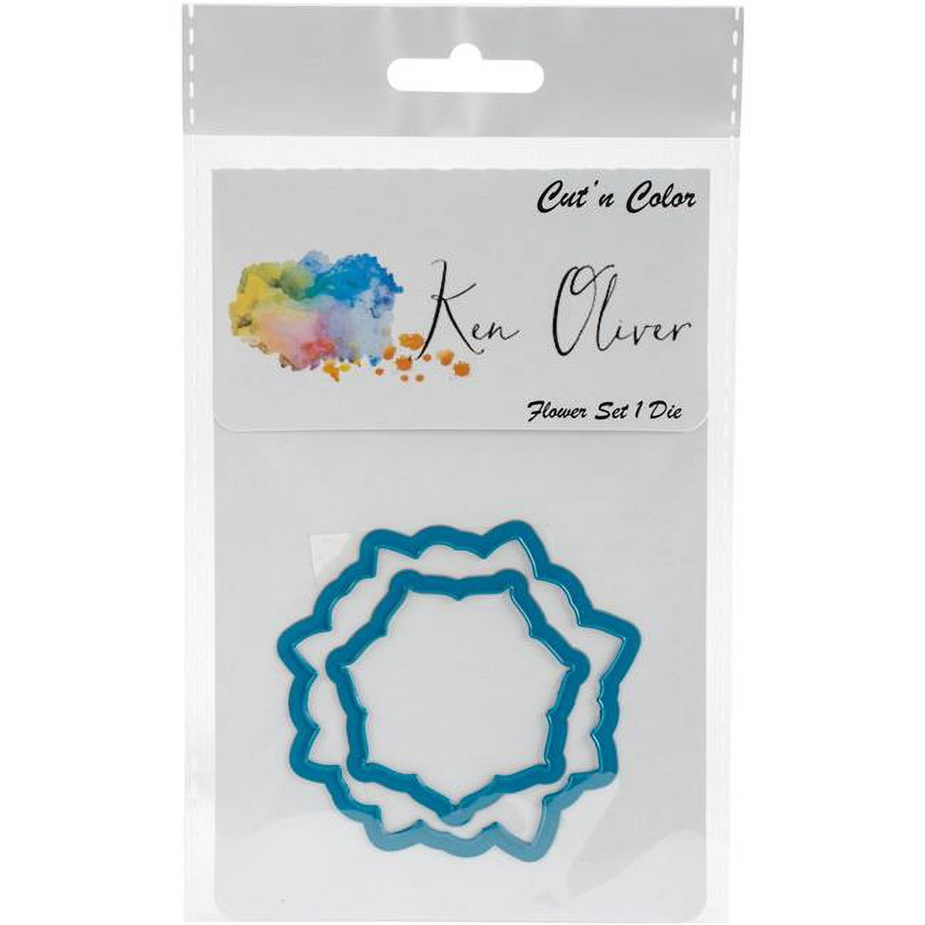 Ken Oliver KN007D Flower Set 1 Ken Oliver Cut N Color Die - Walmart.com