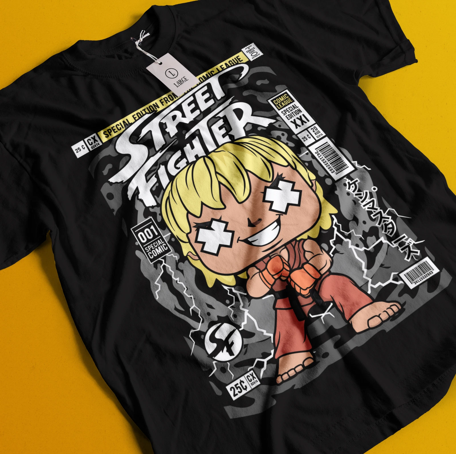 Ken T-Shirt Karate Street Fighter Shirt Chun Li Tshirt Akuma Anime ...