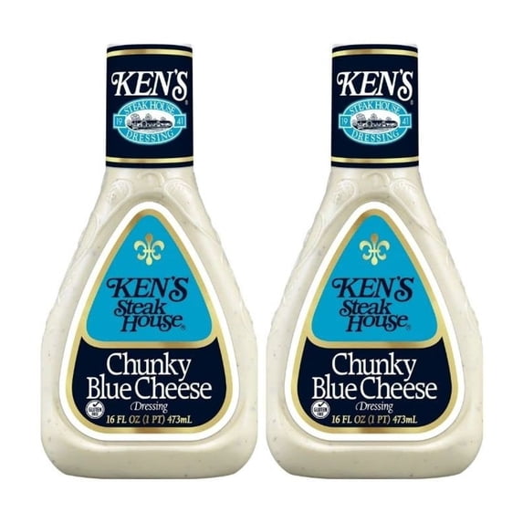 Ken's Chunky Blue Cheese Dressing, 16 oz, 2 pk - Walmart.com