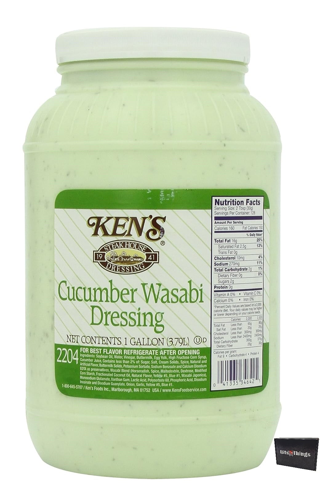 Ken's Steak House Cucumber Wasabi Dressing, Creamy Buttermilk-Based ...