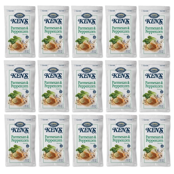 Ken's Parmesan & Peppercorn Salad Dressing | 1.5 oz. Packets | 15 Count ...