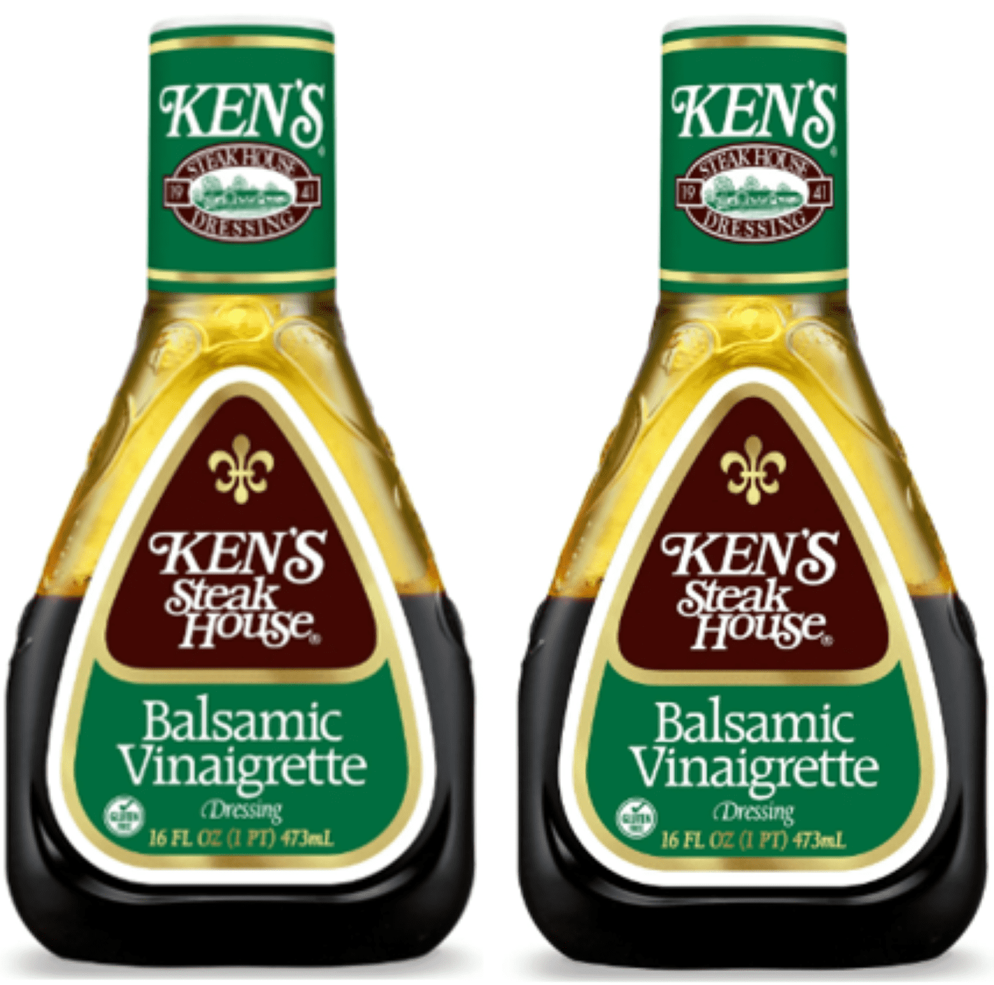 Ken's Steak House Balsamic Vinaigrette Dressing 16 fl oz -Pack of 2 ...
