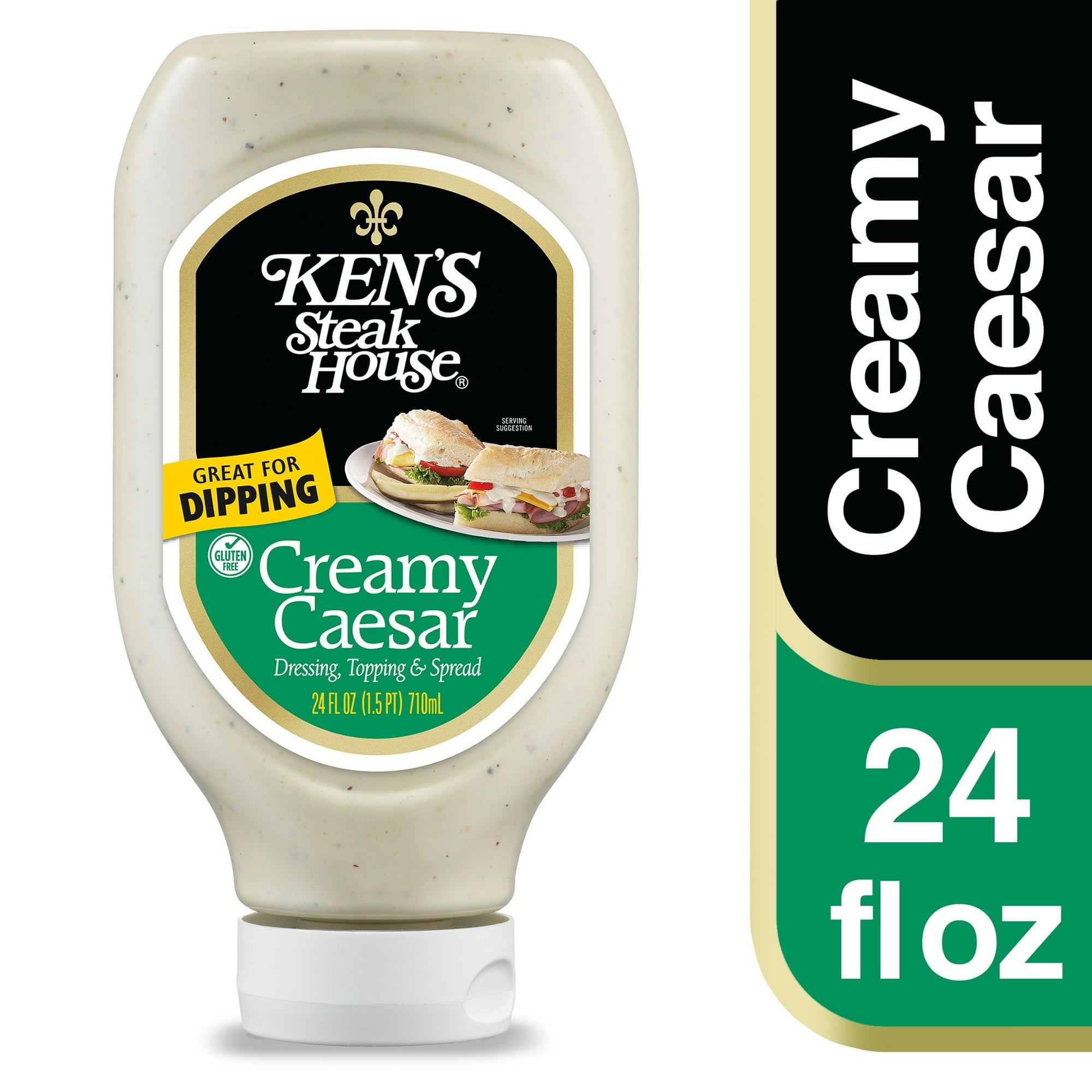 Ken's Steak House Creamy Caesar Salad Dressing 24 fl. oz (Pack of 6 ...