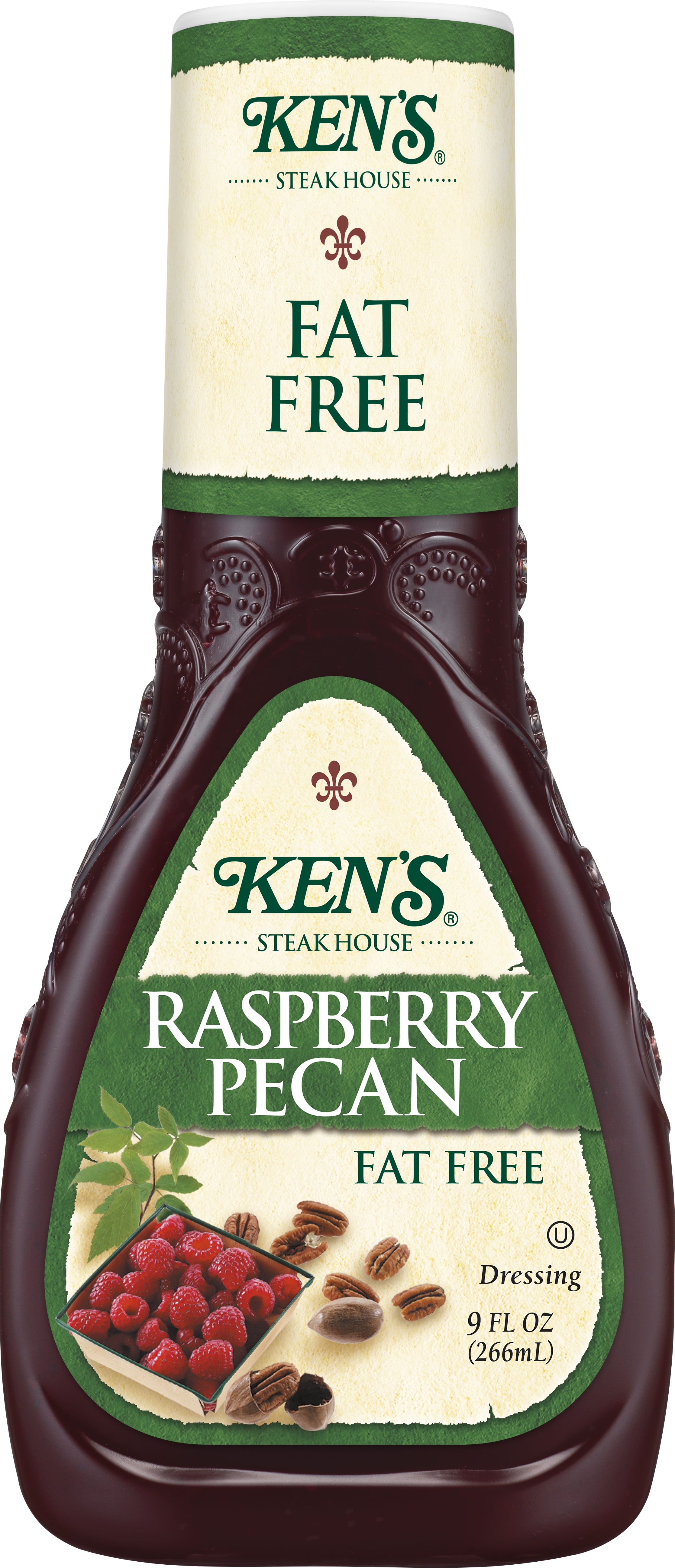 Ken's Steak House Low Fat, Zero Guilt Raspberry Pecan Salad Dressing, 9 ...