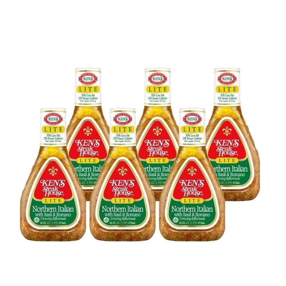 Ken's Steak House Lite Northern Italian Salad Dressing, 16 oz Bottle ...