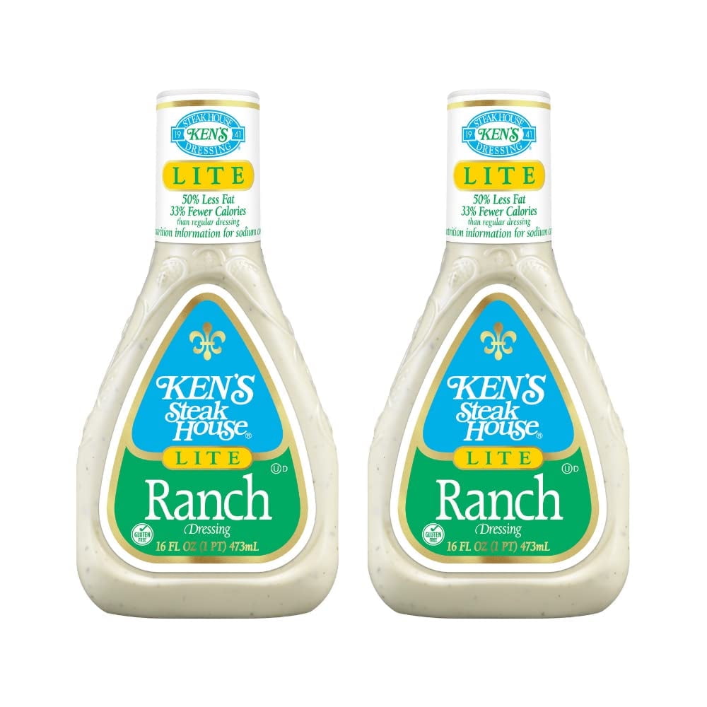 Ken's Steak House Lite Ranch Dressing (16 Fl Oz, Pack of 2) - Walmart.com