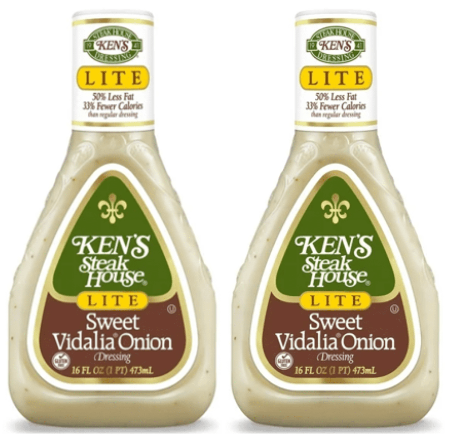 Ken's Steak House Lite Sweet Vidalia Onion Dressing, 16 fl oz, Pack of ...