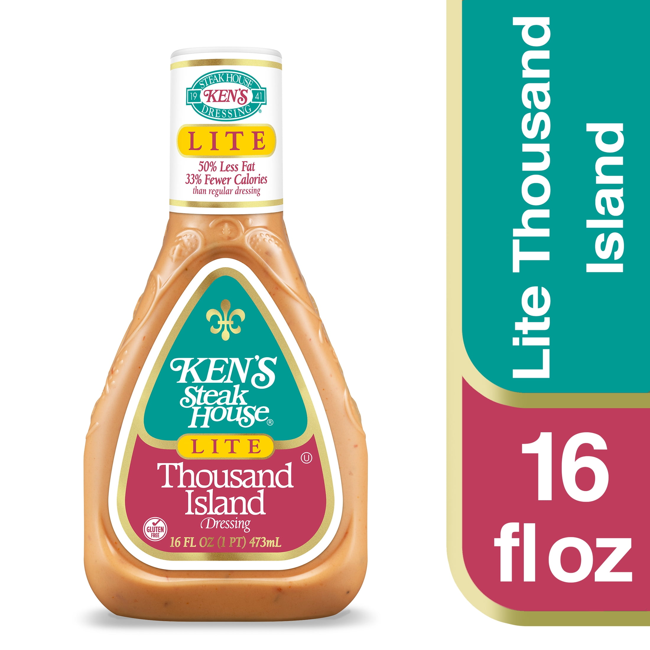 Ken's Steak House Lite Original Thousand Island Salad Dressing, 16 fl ...