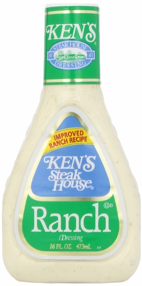 Ken's Steak House Ranch Salad Dressing - 16 Floz (Pack of 4) - Walmart.com