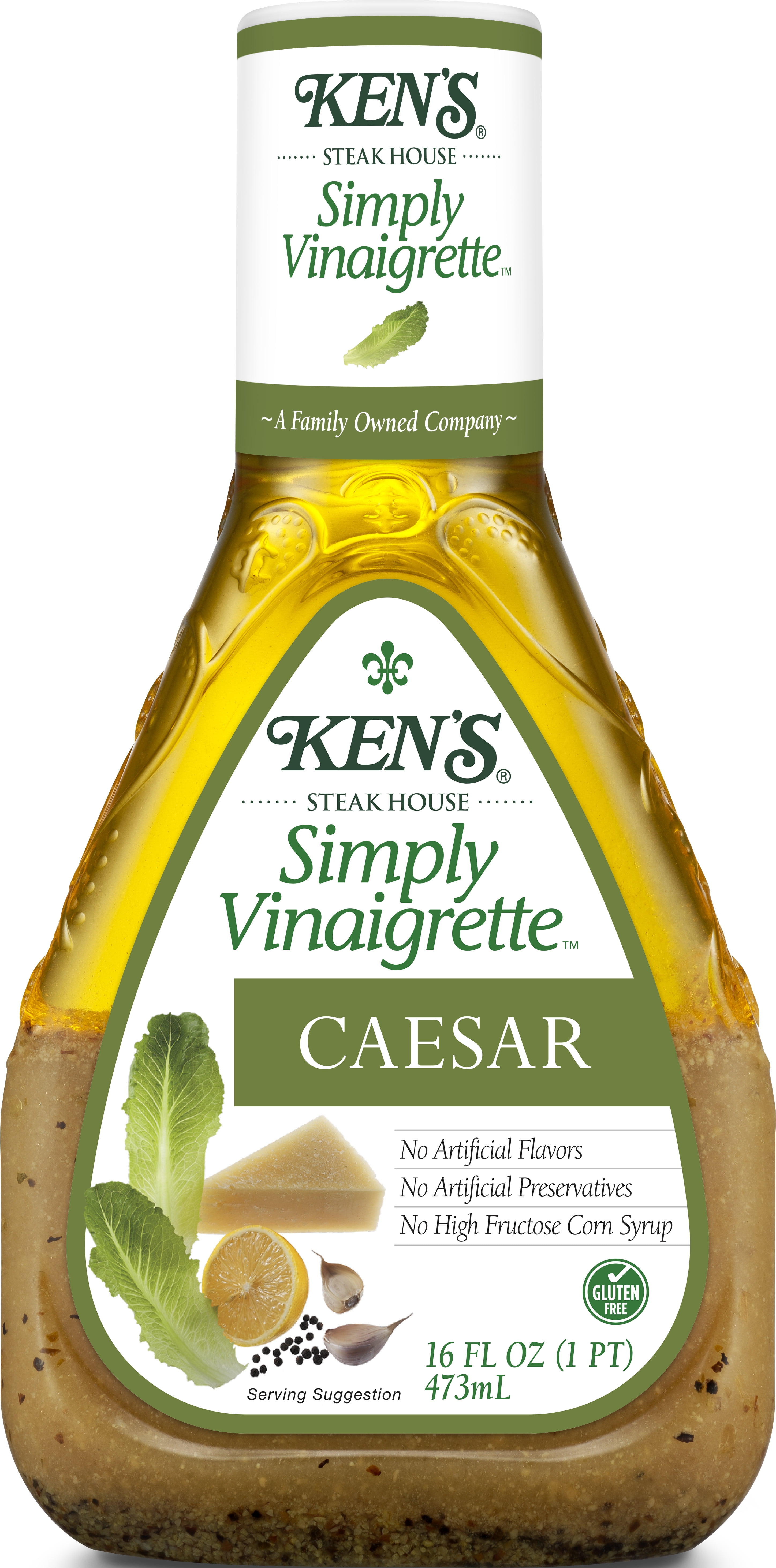 Ken's Steak House Simply Vinaigrette Caesar Salad Dressing 16 fl oz ...