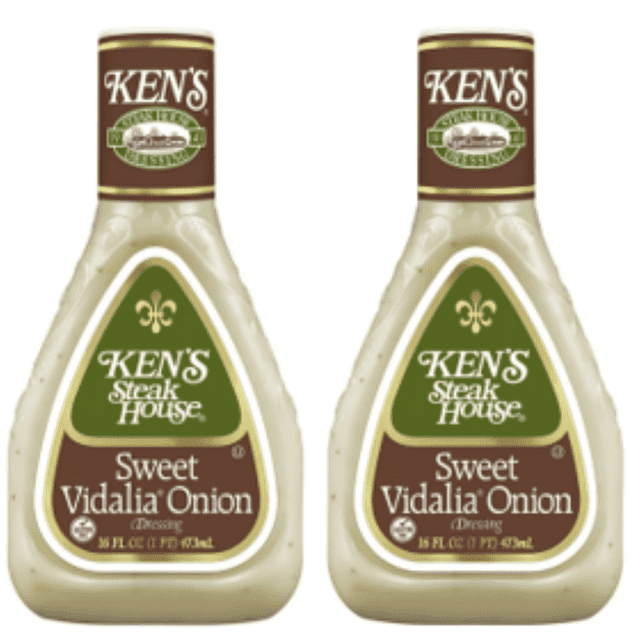 Ken's Steak House Sweet Vidalia Onion Dressing 16 fl oz, 2-Pack with ...