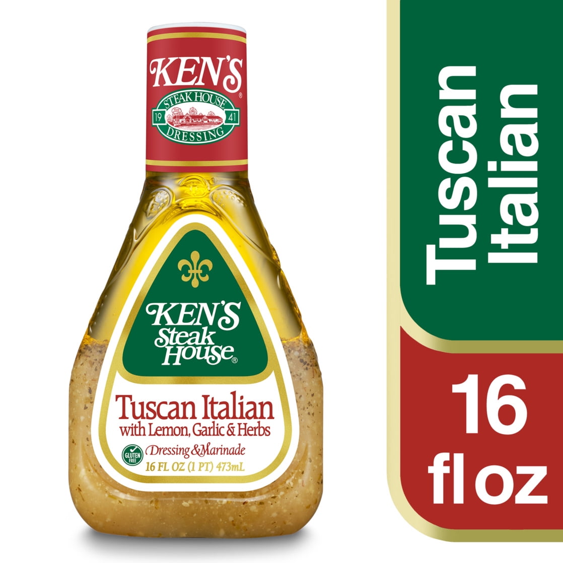 Ken's Steak House Tuscan Italian Salad Dressing Lemon Garlic Herbs 16 ...