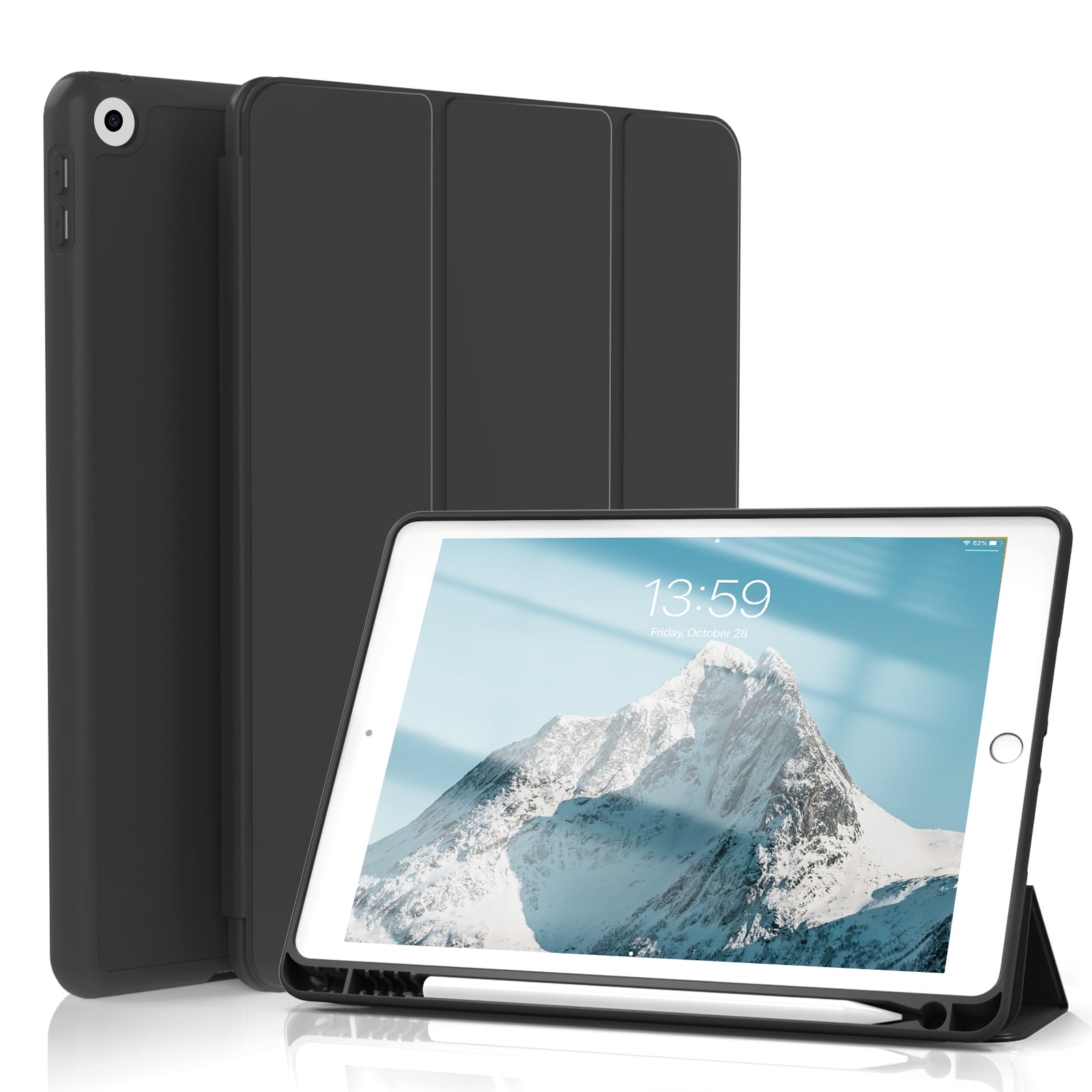 KenKe iPad 10.2 Case for 2021/2020/2019, 9th, 8th, 7th Gen with Pencil ...