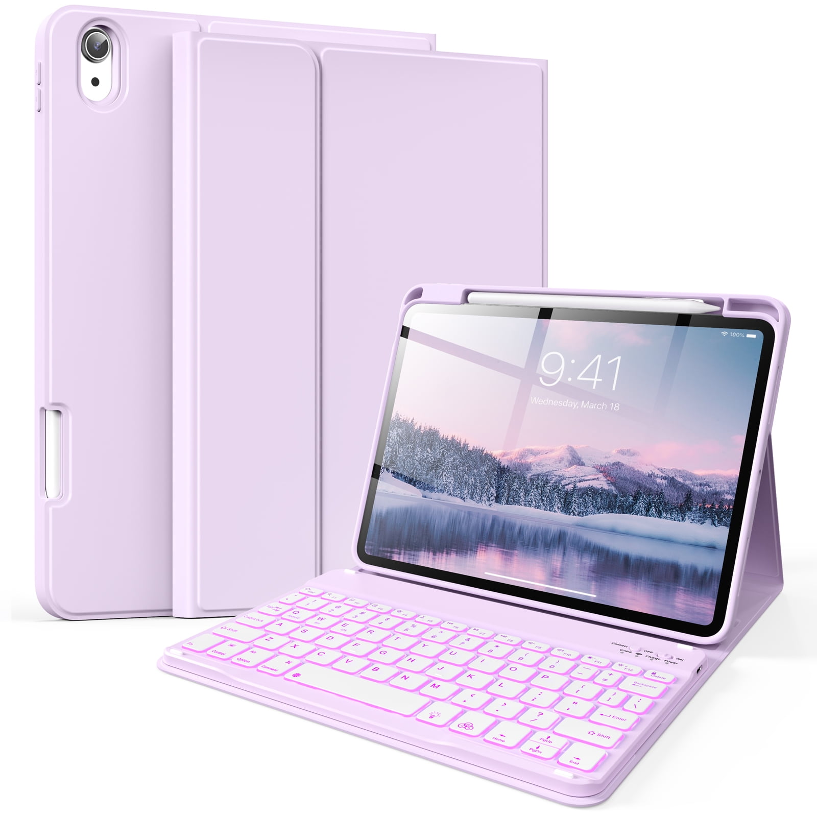 Kenke Case for iPad 10th Generation with Keyboard 10.9 Inch - 7 Colors ...