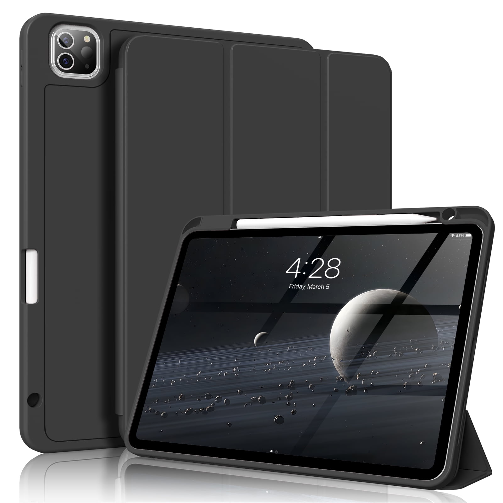 KenKe iPad Pro 5 11 Inch Case 2024 (5th Generation) with Pencil Holder ...