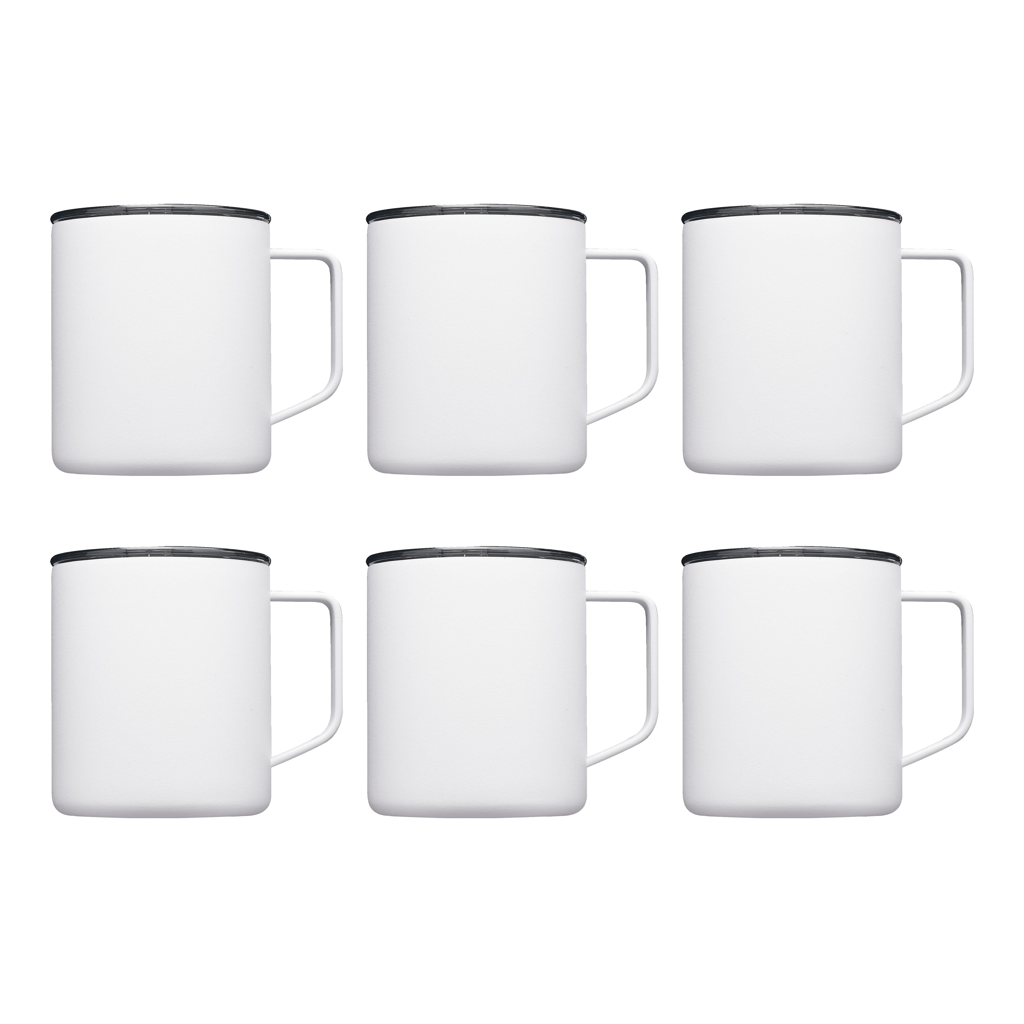 Kenai Powder Coated Travel Mugs 13.5 oz. Set of 6, Bulk Pack - Double ...