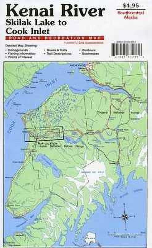 Kenai River Recreation Map - Walmart.com