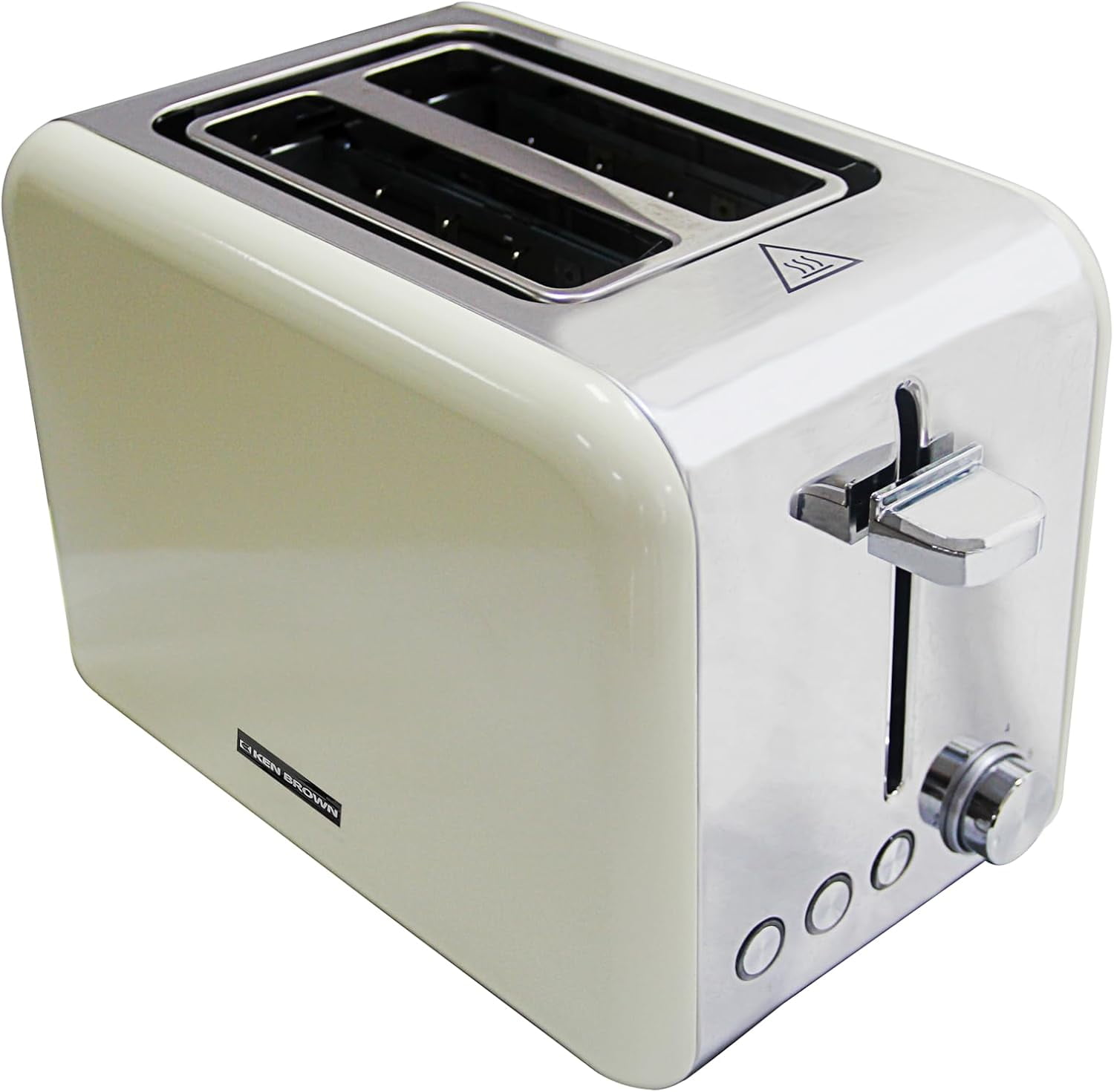 Kenbrown 2 Slice Stainless Steel Toaster, with Extra Wide Slots ...