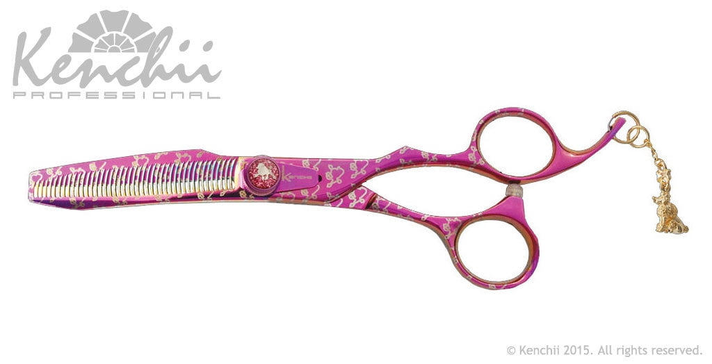 Kenchii Pink Poodle Grooming Shears, 44T 7.0" Thinner - Walmart.com