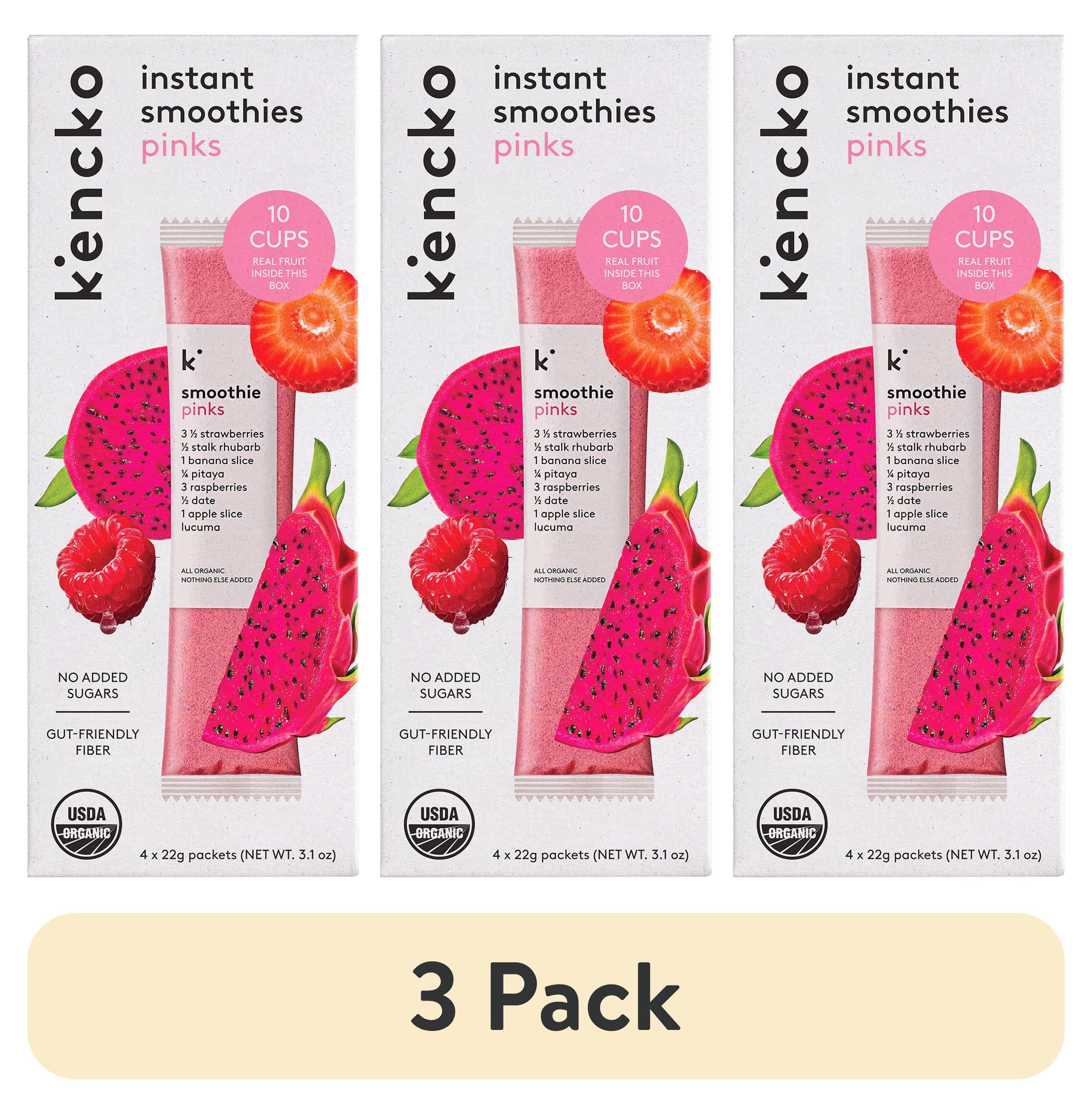 (3 pack) Kencko Pinks Organic Instant Fruit & Veggie Smoothies ...