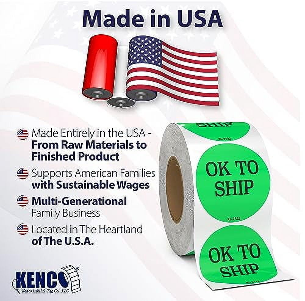 Kenco 2" Circle Inventory Control Stickers for Shipping and Inventory ...