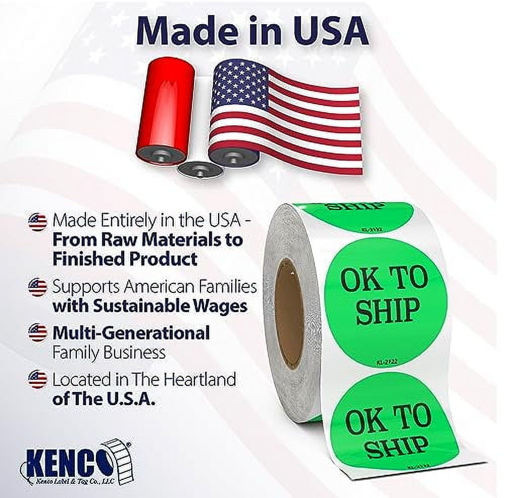 Kenco 2" Circle Inventory Control Stickers for Shipping and Inventory ...