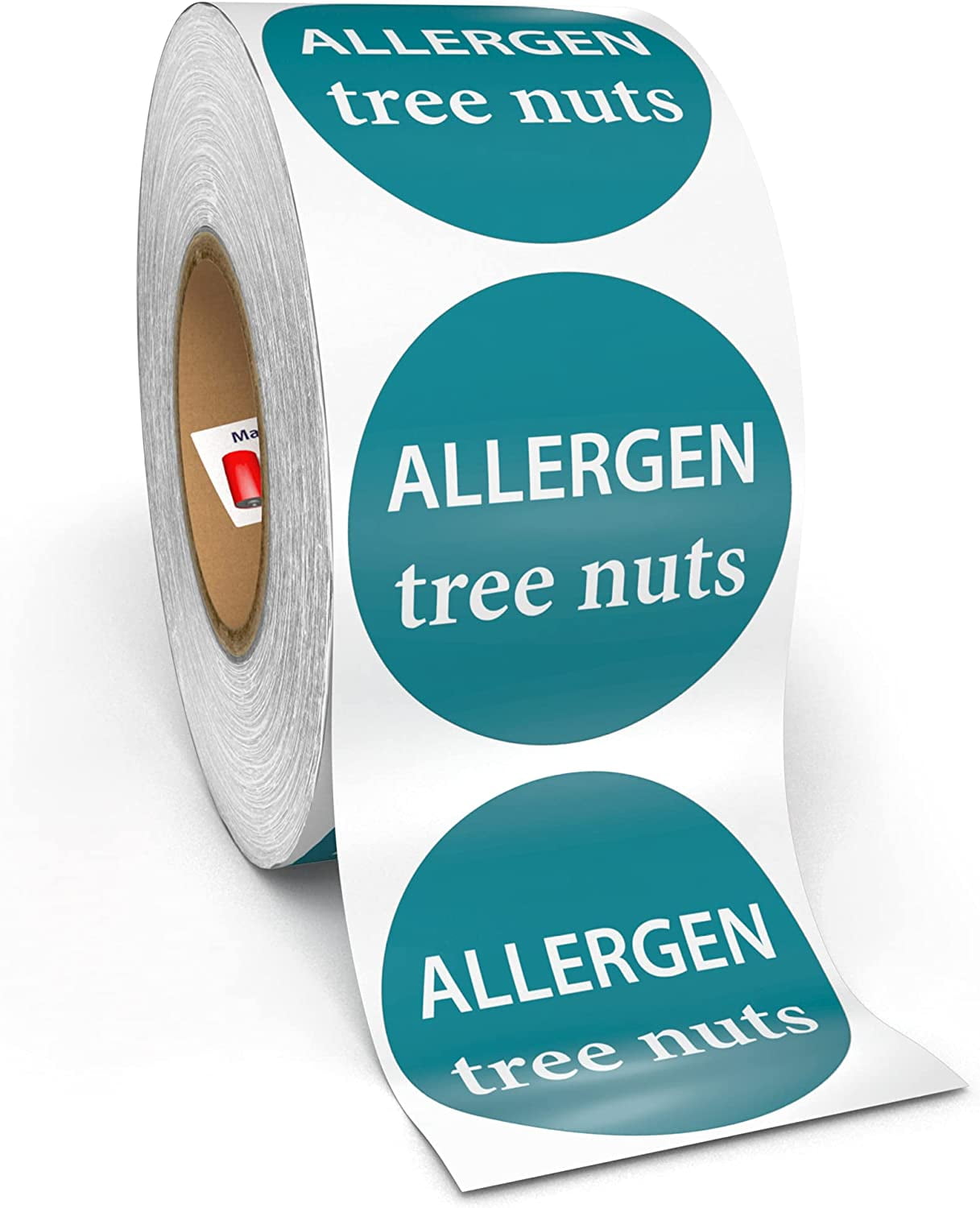 Kenco Allergen Warning Stickers - 1" Circle Label, 1,000 Allergy ...