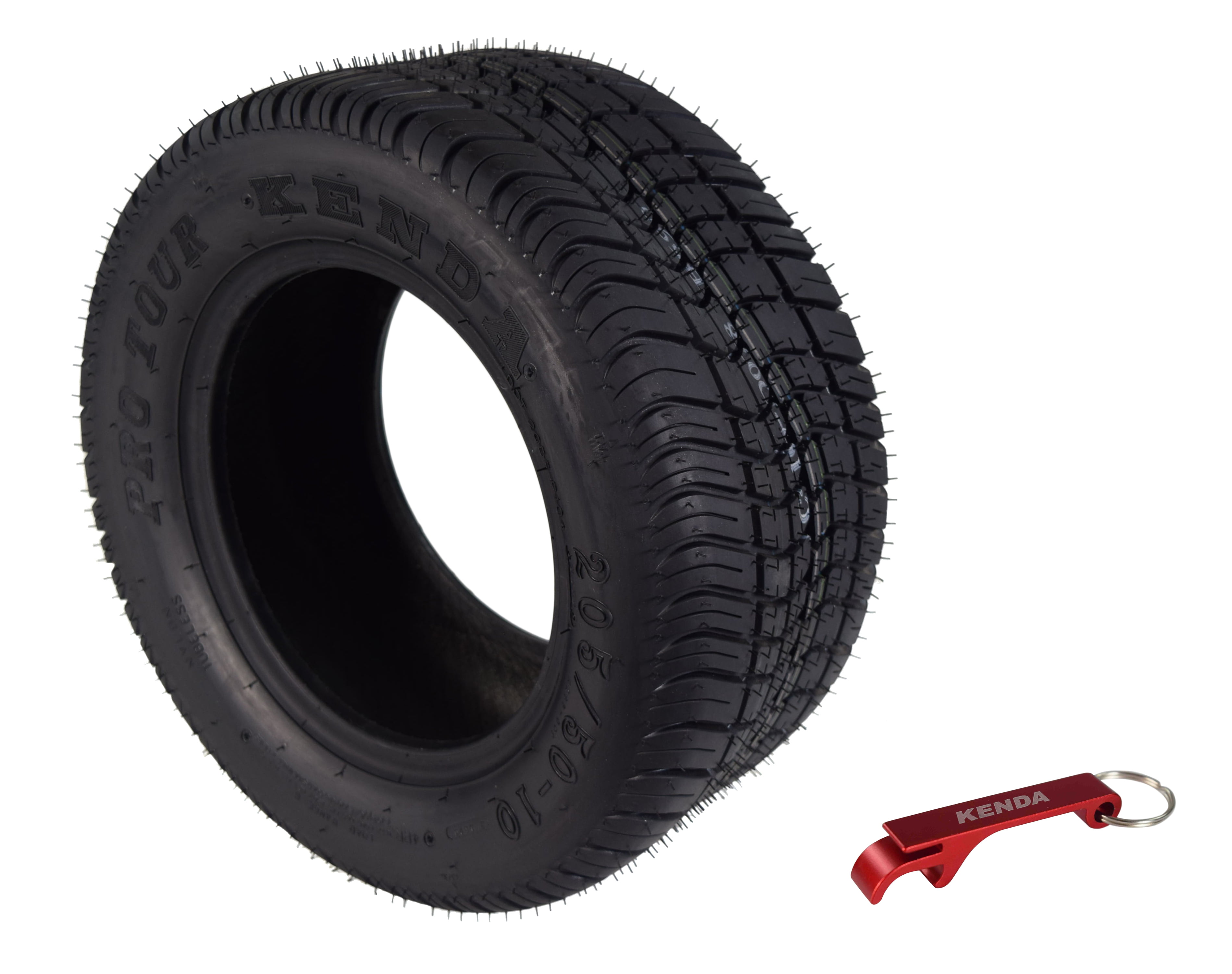 Kenda 277010N4 Pro Tour 205/50-10 4 Ply Tubeless Golf Cart Tire with ...