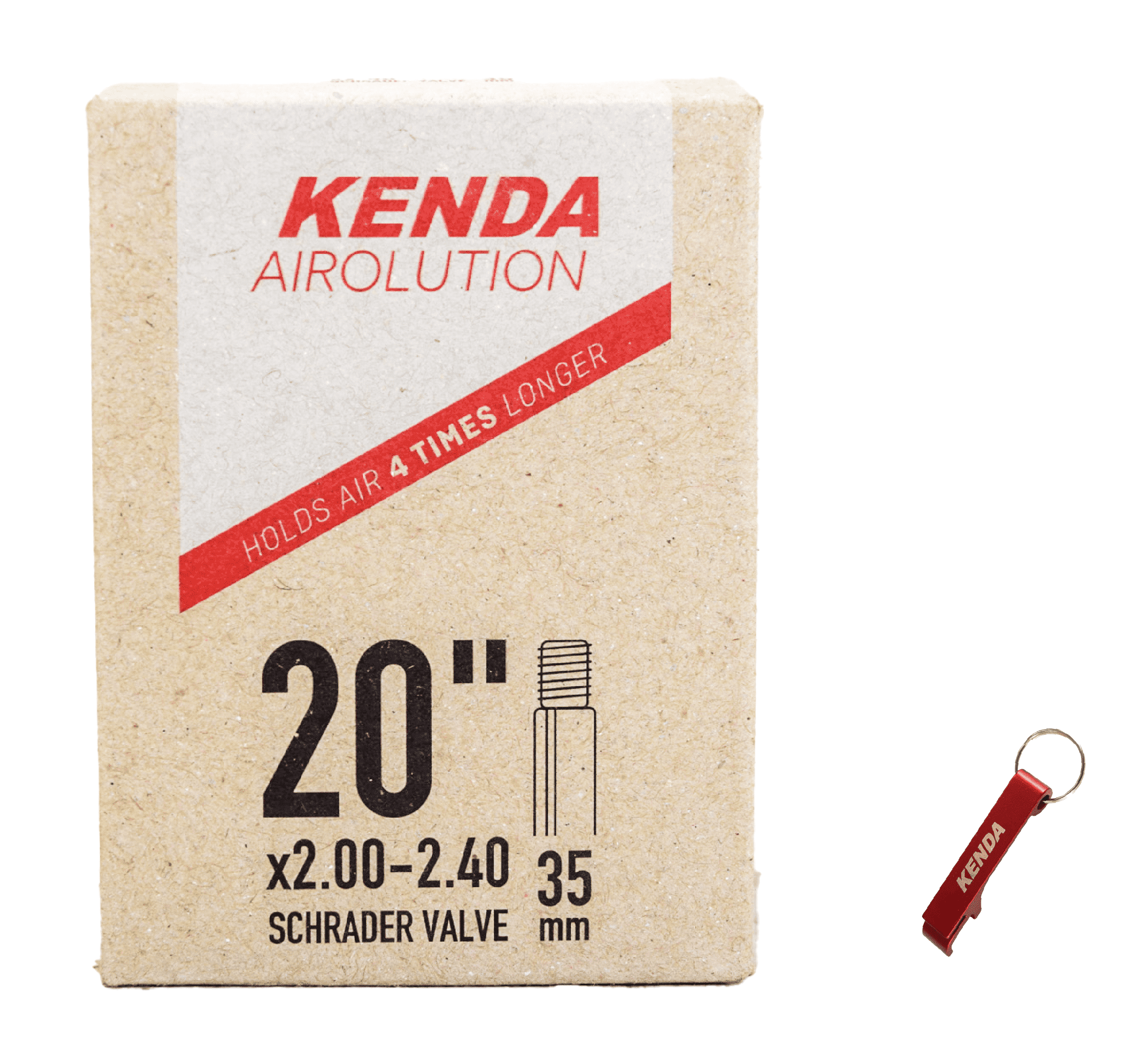Kenda Airolution 20x2.00-2.40 Bicycle Inner Tube - Durable Butyl Rubber ...