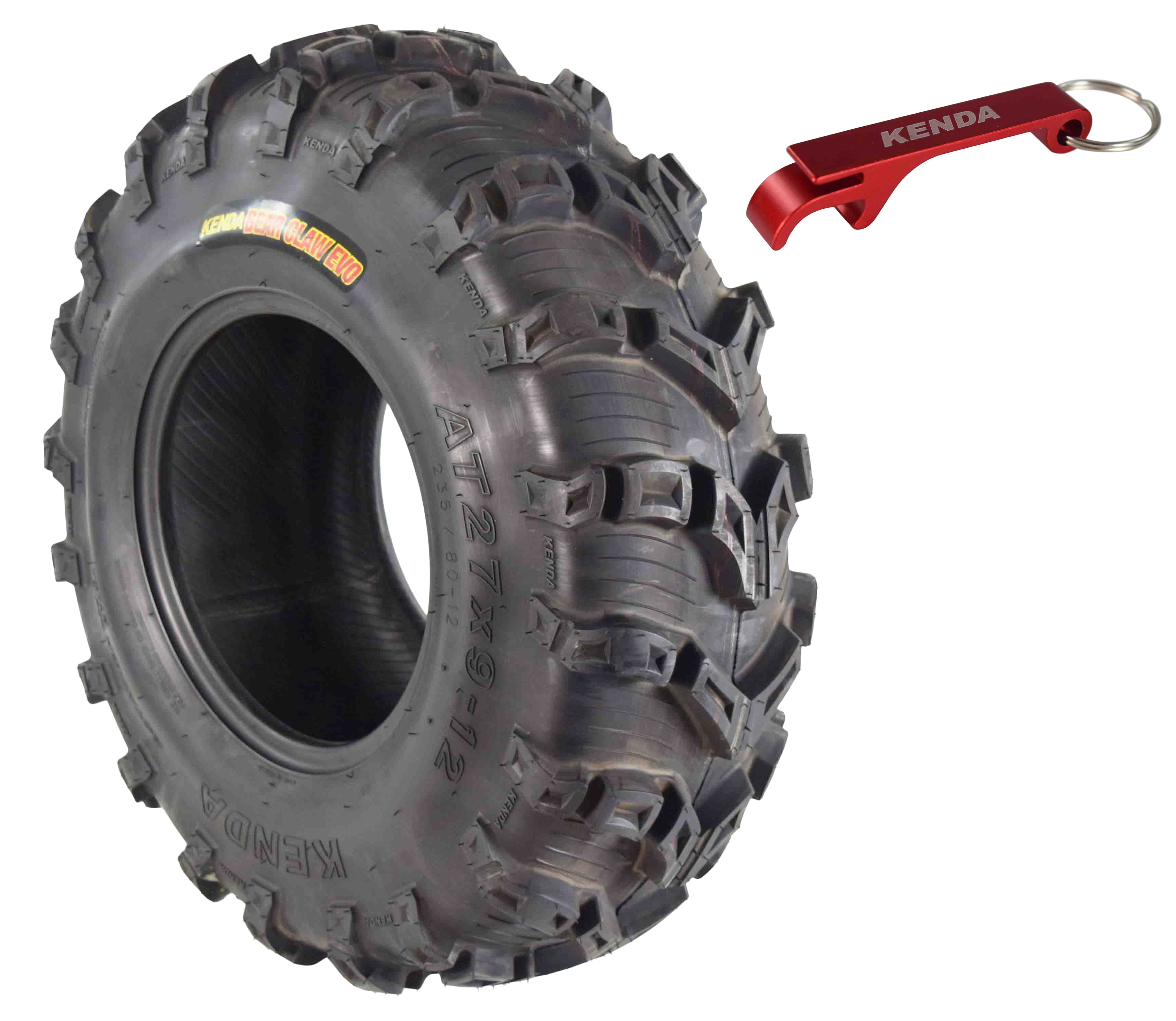 Kenda Bear Claw EVO 27x9-12 Front ATV/UTV Tire with Bottle Opener ...