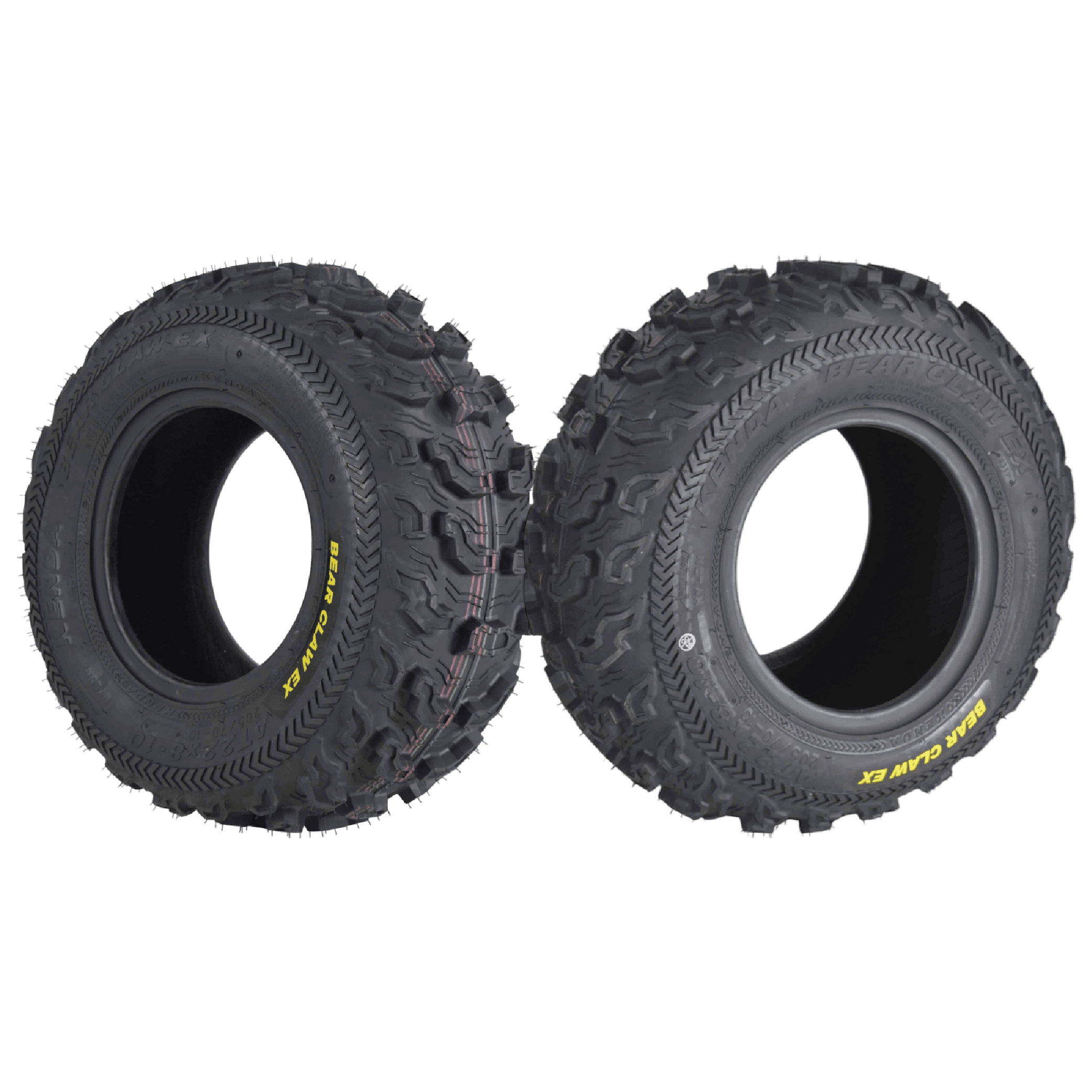 Kenda Bear Claw EX K573 Front 6 PLY ATV Tires, 22x8-10 Tubeless, 10 ...