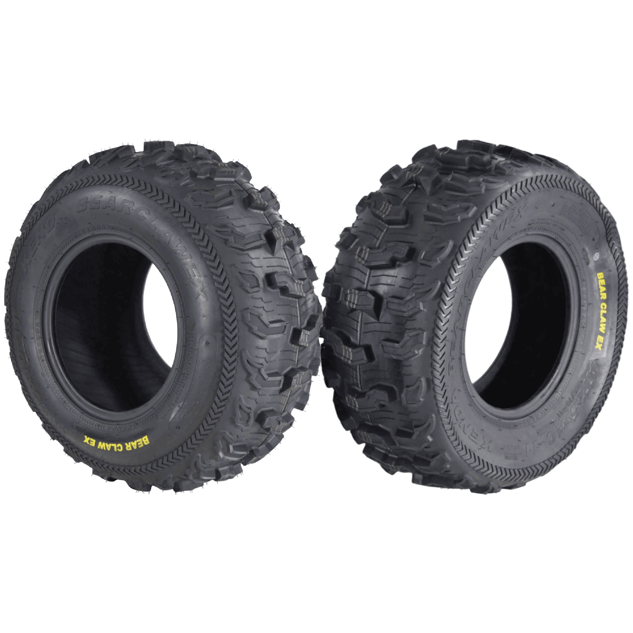 Kenda Bear Claw EX K573 Rear 6 PLY ATV Tires, 25x10-11, Aggressive ...