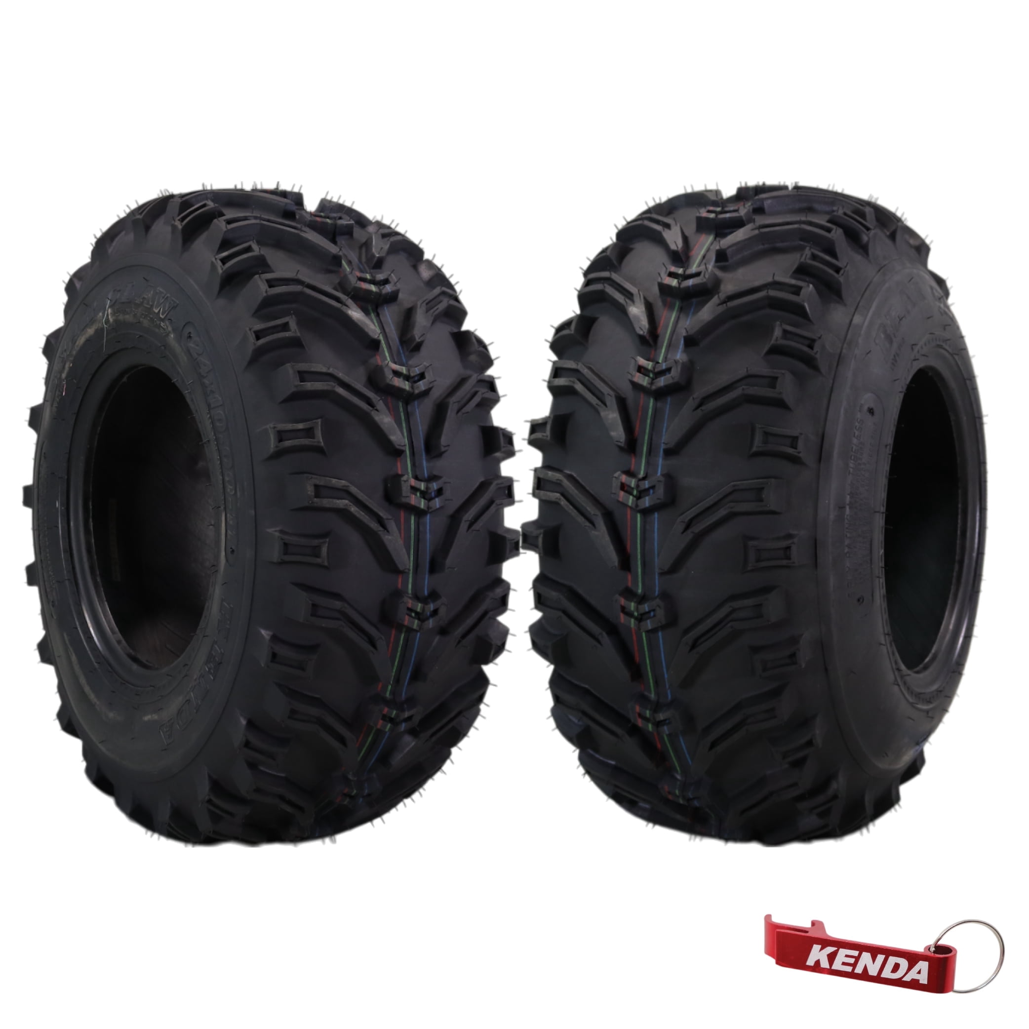 Kenda Bearclaw K299 - 24x10-11 Rear Tires for All Terrain (ATV), UTV ...